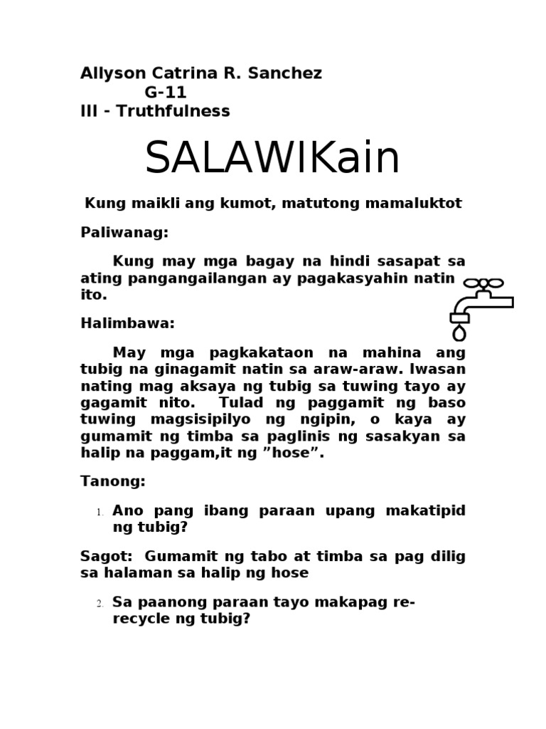 Salawikain | PDF