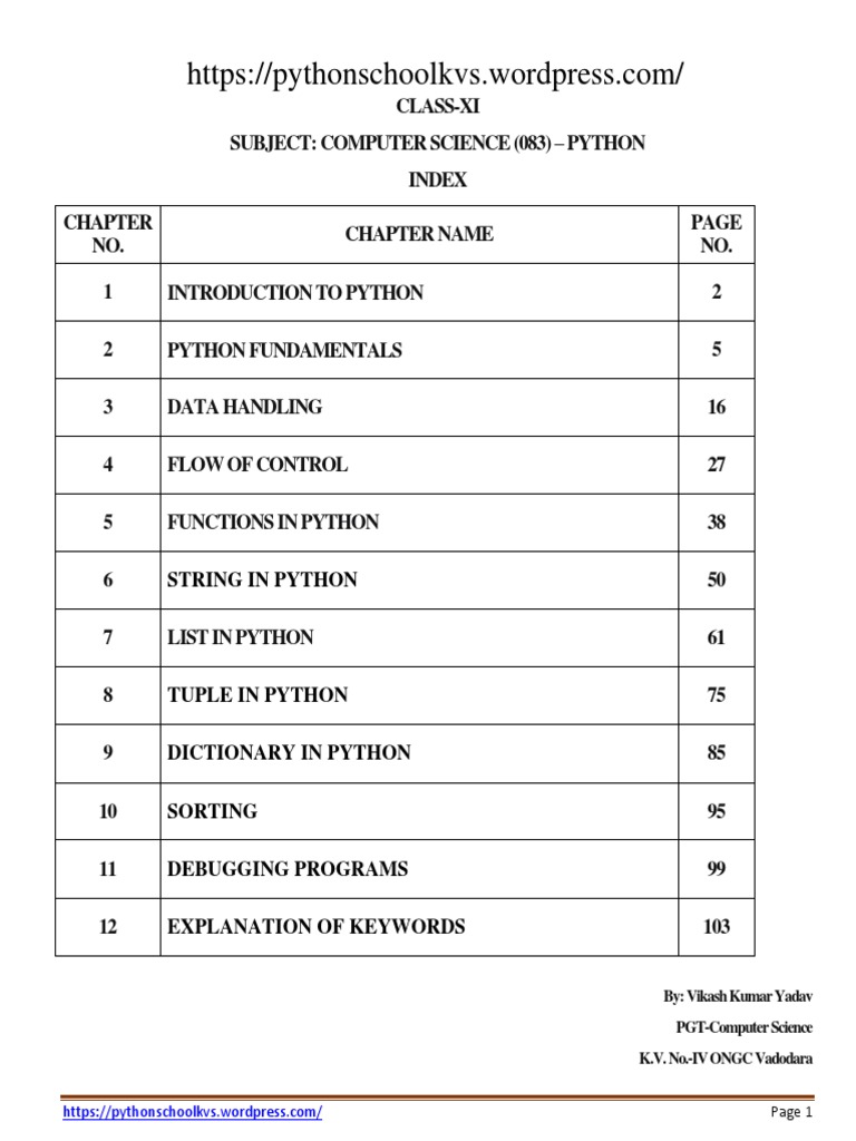 Ip Xii | PDF | Control Flow | Data Type