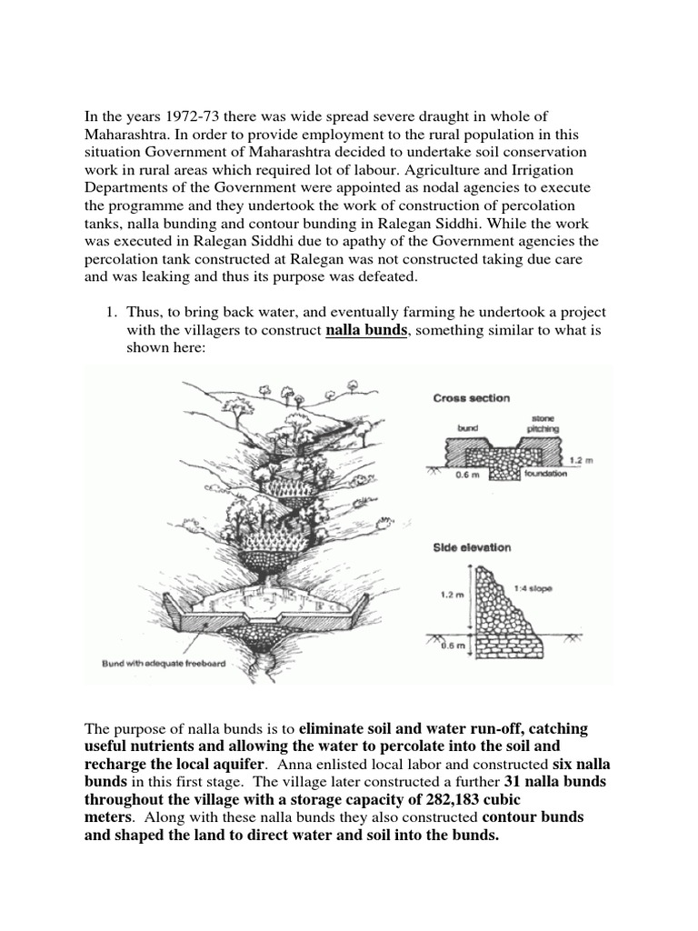 Watershed Management-Ralegan Siddhi by Sukriti | PDF | Water And The ...