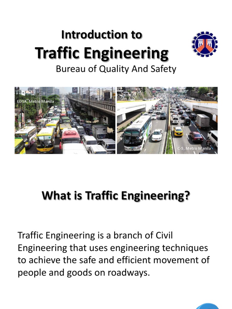 Introduction To: Traffic Engineering | PDF | Traffic | Intersection (Road)