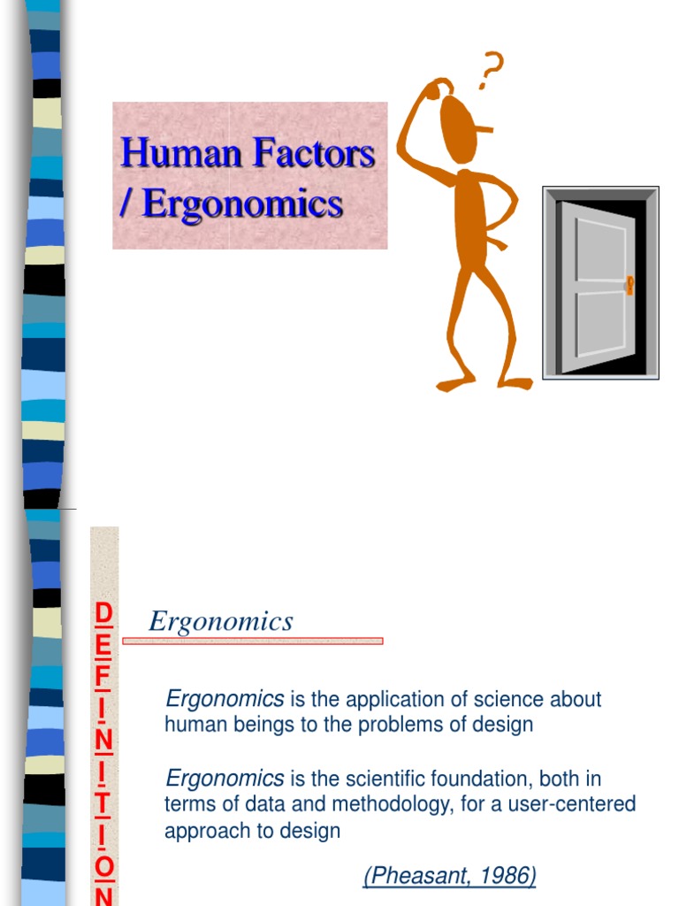 Human Factors / Ergonomics | PDF | Human Factors And Ergonomics ...