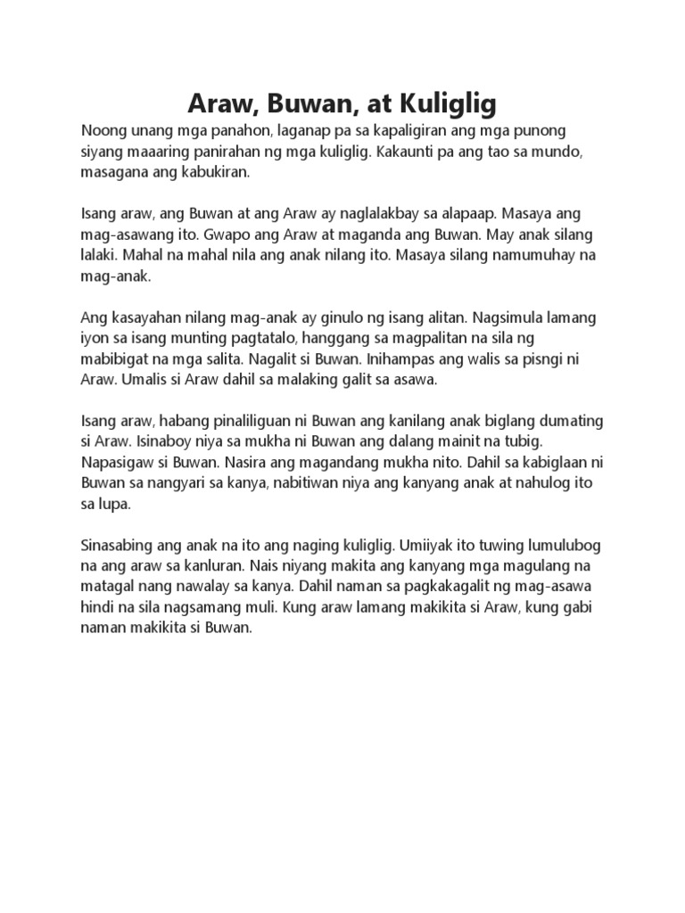 Araw | PDF