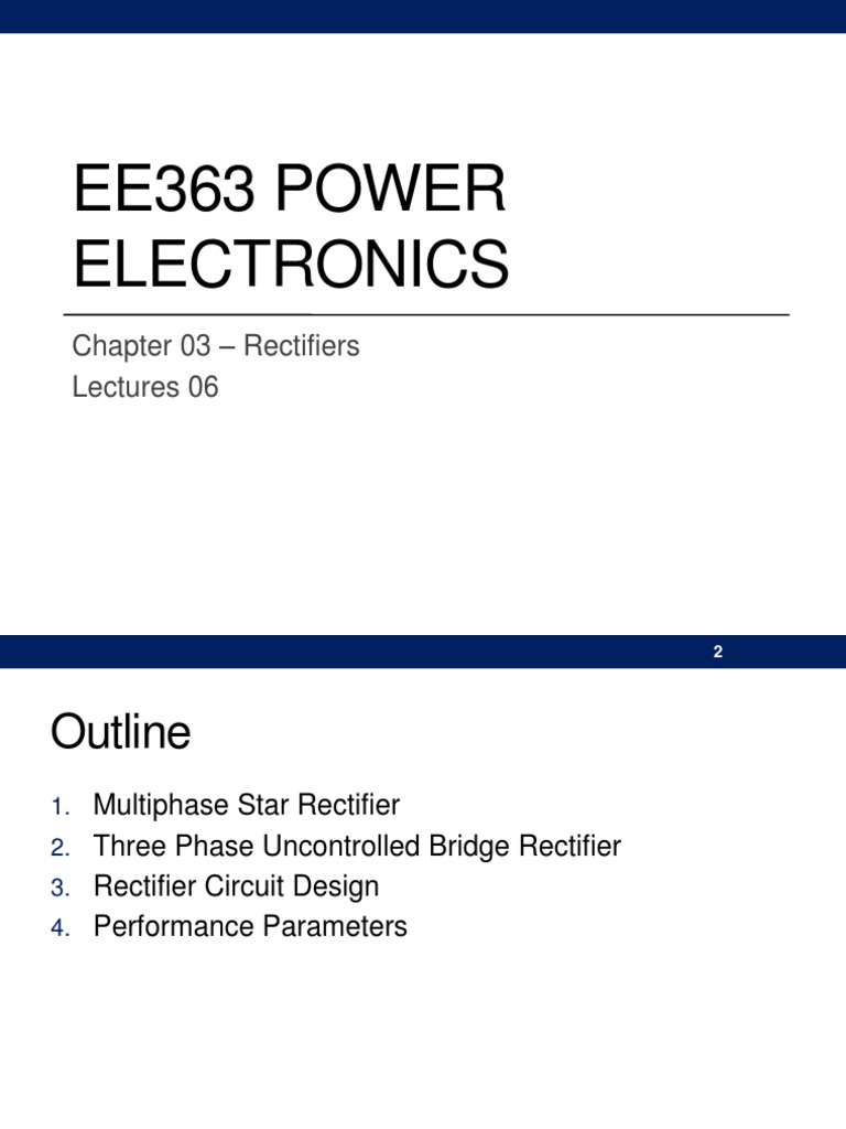 06 Multiphase Rectifier | PDF | Rectifier | Telecommunications Engineering