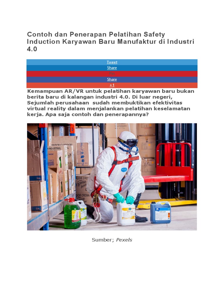 Safety Induction di Industri 4.0 | PDF