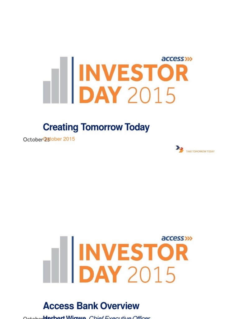 Creating Tomorrow Today: October 2015 | PDF | Banks | Market Liquidity