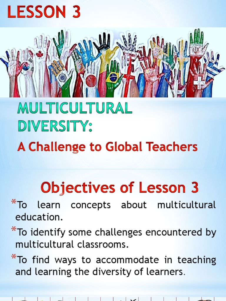 LESSON 3multicultural | PDF | Multiculturalism | Teachers