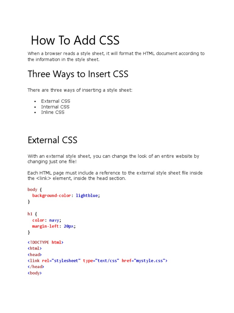 Css Lesson 2 | PDF | Cascading Style Sheets | Html