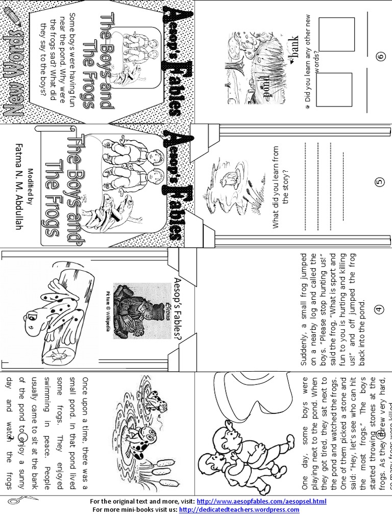 Aesops Fables The Boys and The Frogs | PDF | Storytelling | Fable