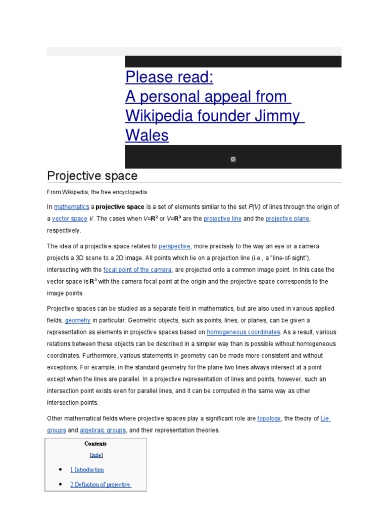 Please Read: A Personal Appeal From Wikipedia Founder Jimmy Wales | PDF ...