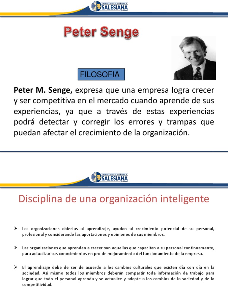 Peter Senge | PDF | Disciplinas | Inteligencia