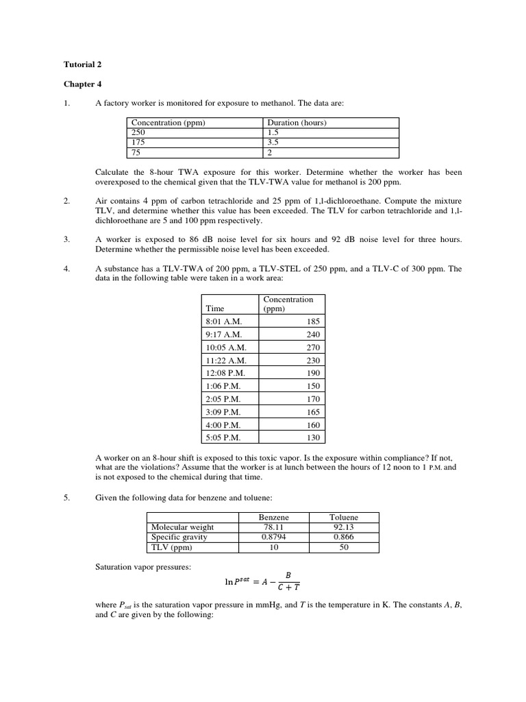 H2S TLV Compliance and Release Rates | PDF | Benzene | Pressure