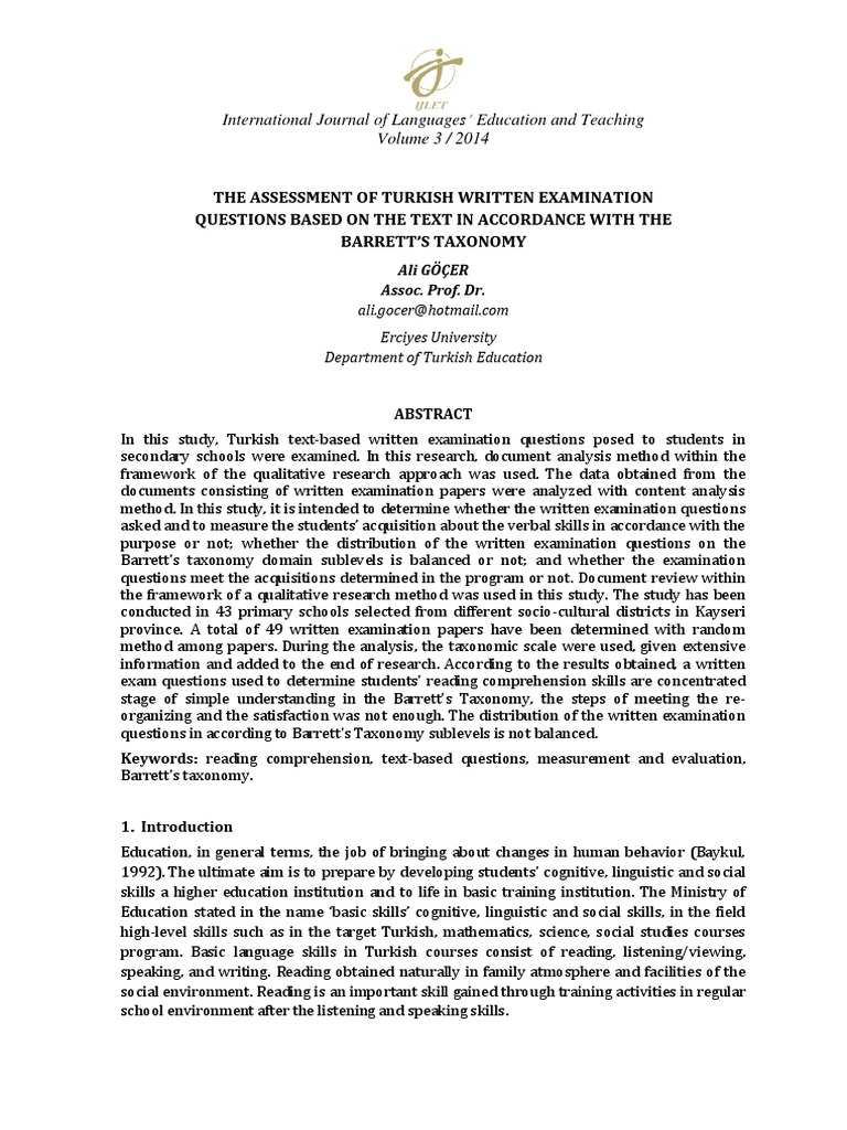 Ed557158 PDF | PDF | Reading Comprehension | Data Analysis