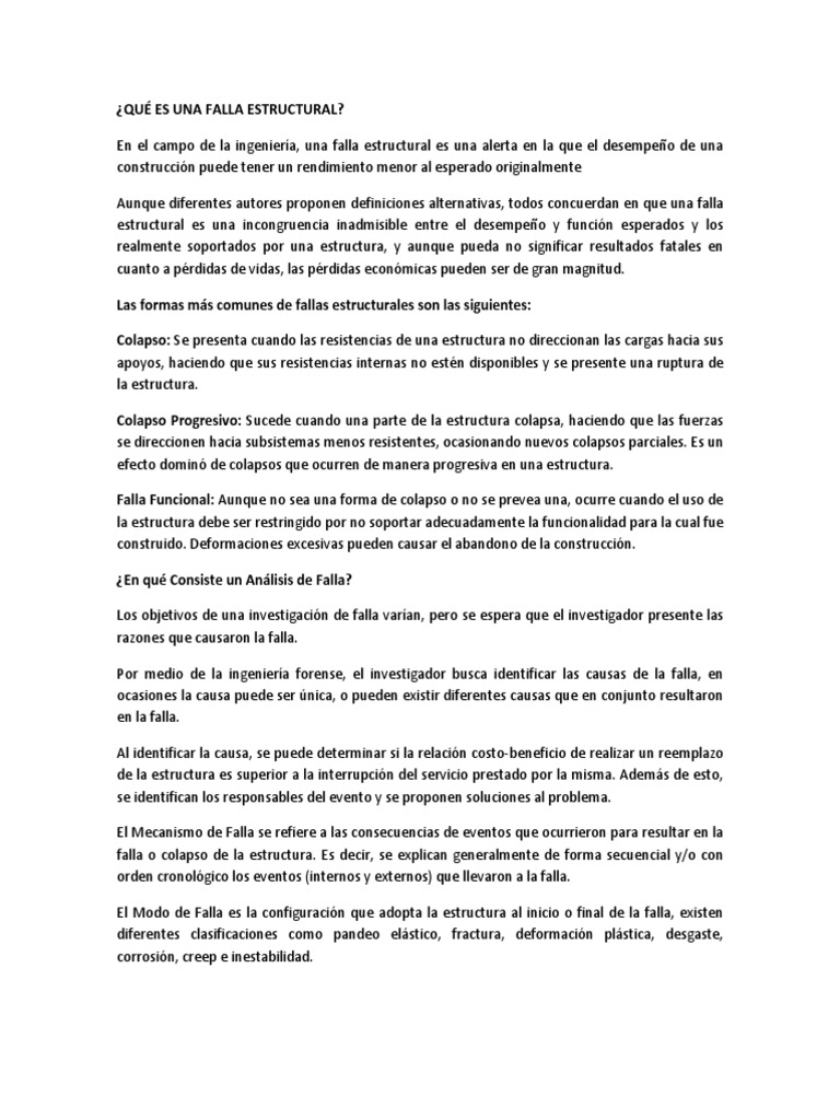Qué Es Una Falla Estructural | PDF | Falla (geología) | Diseño