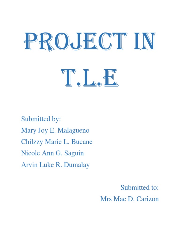 Project in Tle | PDF | Rice | Asian Cuisine