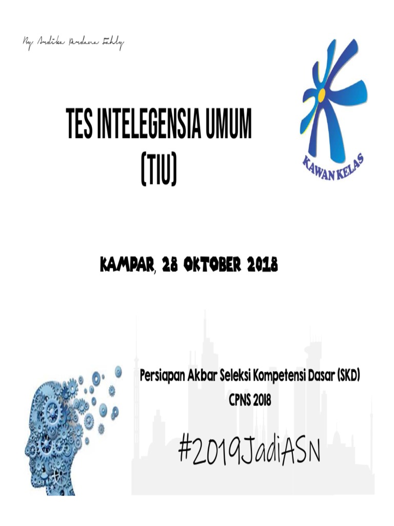 Persiapan TIU CPNS 2018: Tips & Soal | PDF | Seni & Disiplin Bahasa