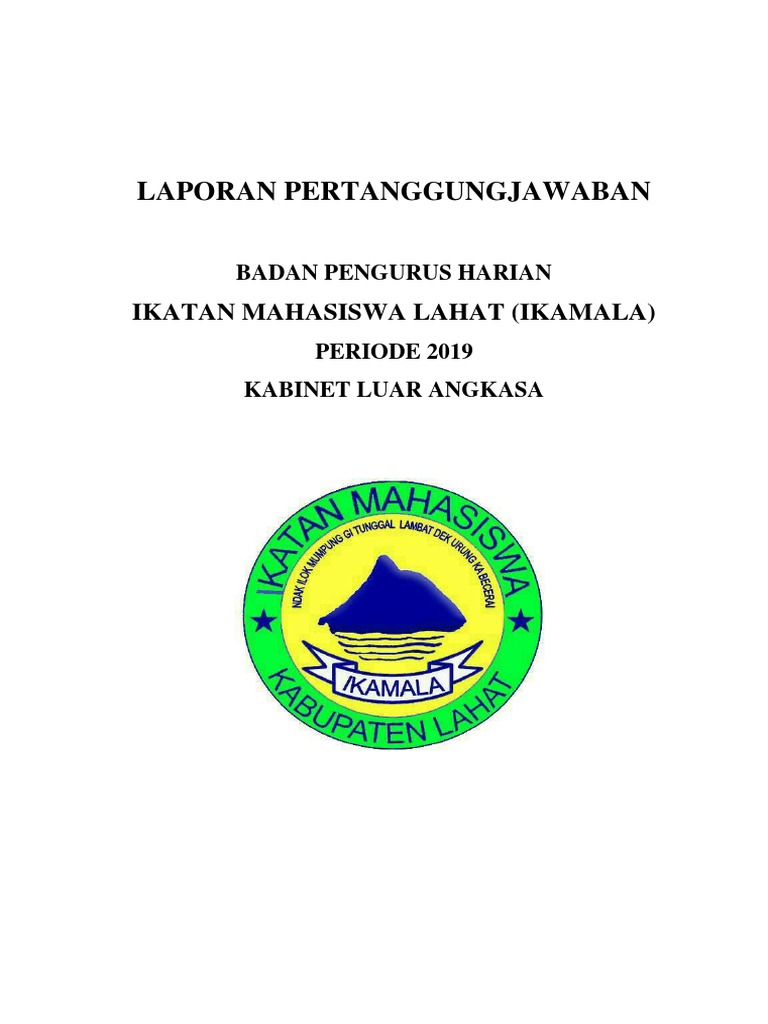 Contoh LPJ Organisasi | PDF