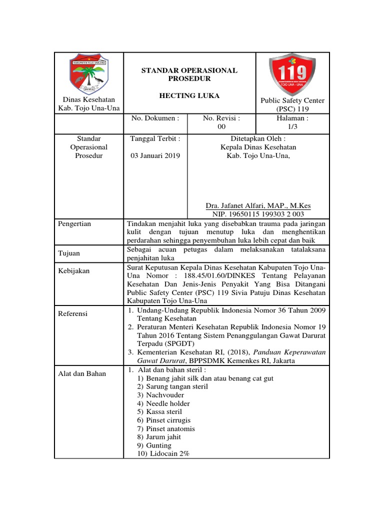 Sop Hecting Luka | PDF