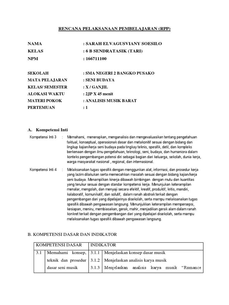 RPP Microteaching | PDF