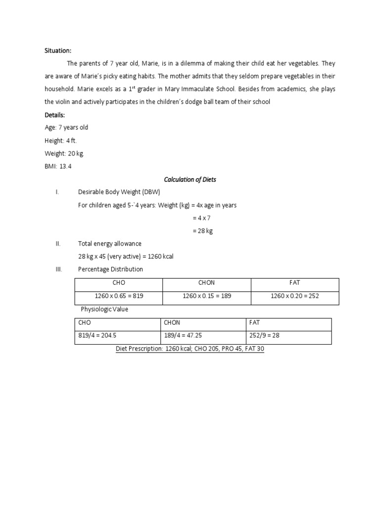Calculation of Diets | PDF | Teaspoon | Foods