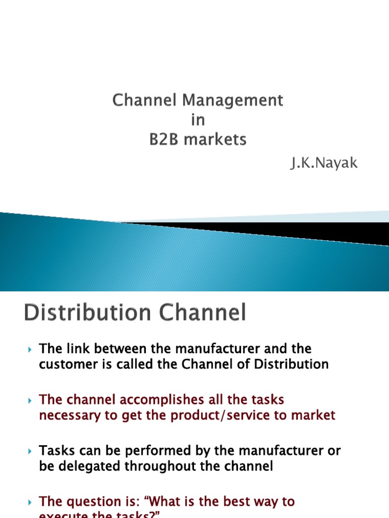 B2B Channel | PDF | Sales | Direct Marketing