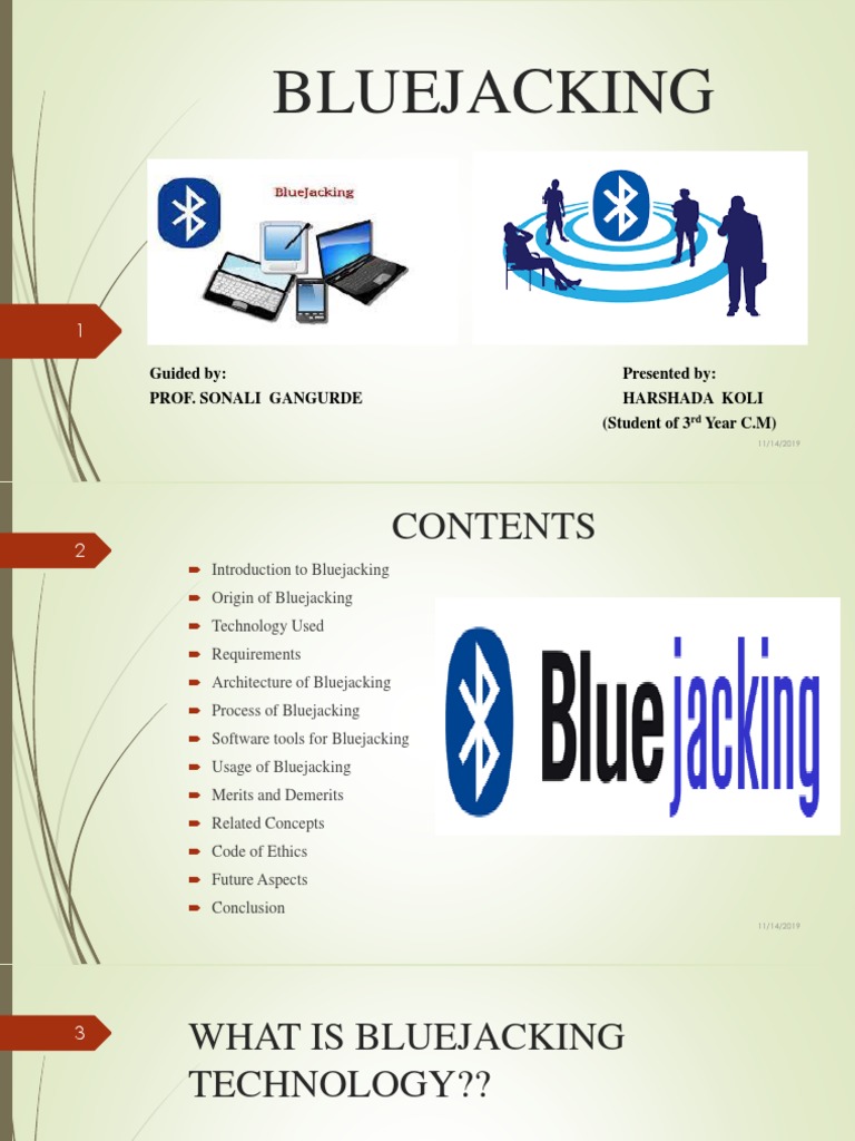 Bluejacking (PP, P4) | PDF | Bluetooth | Wireless