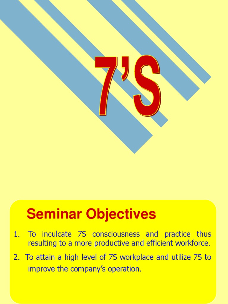 7s Presentation | PDF | Housekeeping | Warehouse