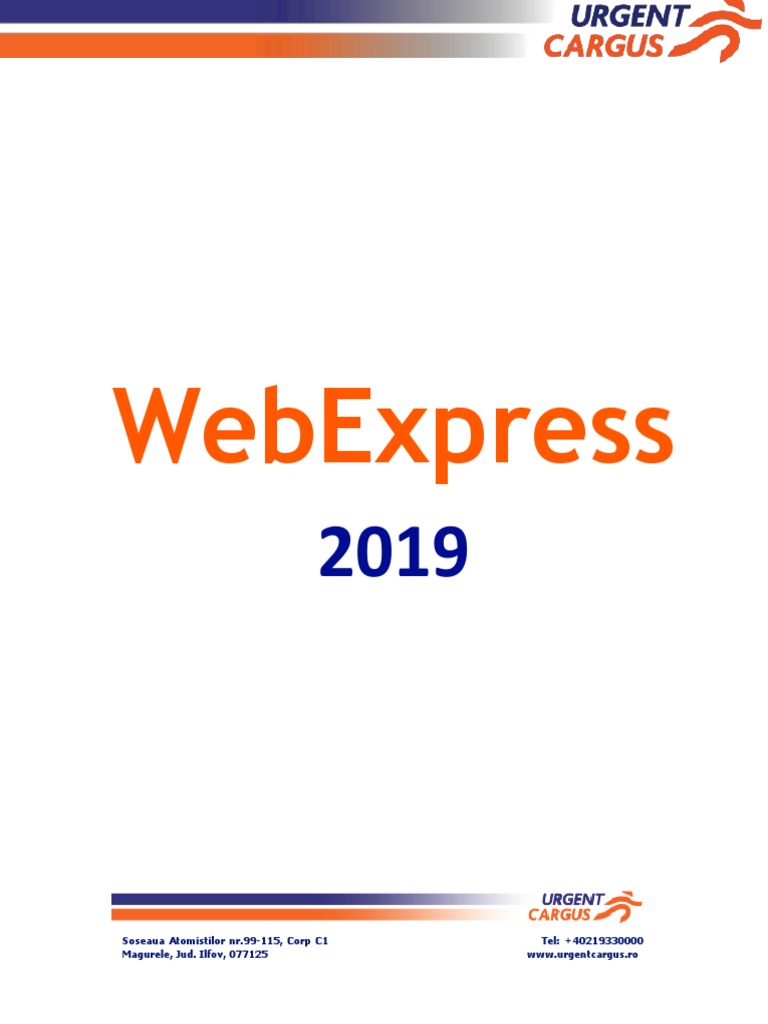 Manual - Urgent Cargus (AWB ONLINE) | PDF