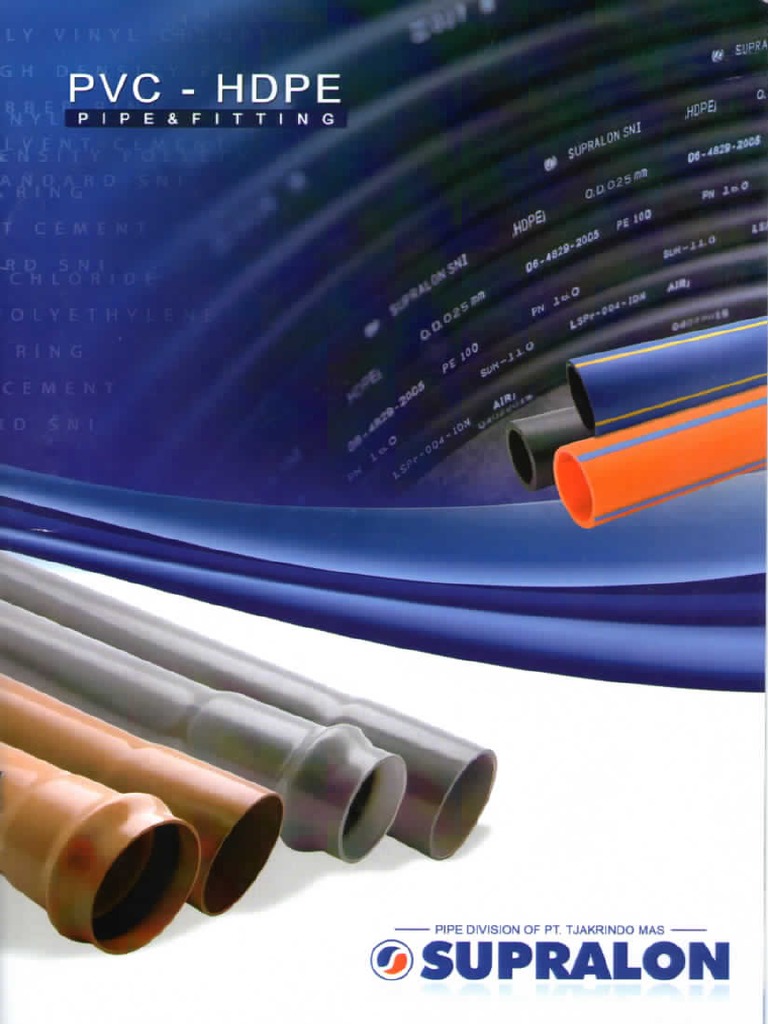 Brosur Supralon Pipa Sni PVC Hdpe PDF | PDF