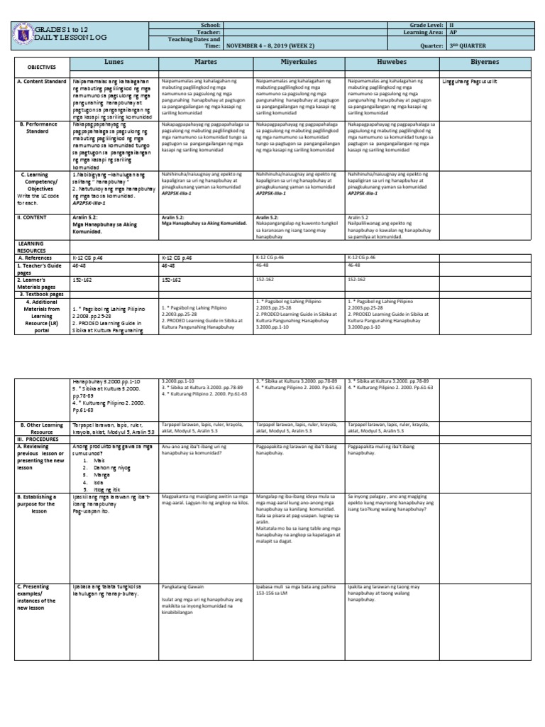 AP 2 Q3 Week 2 | PDF