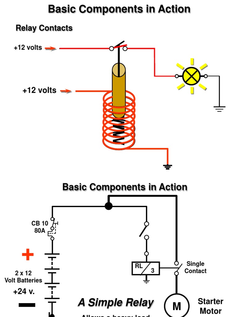 Controlling High-Current Loads Using a Basic Relay Circuit | PDF
