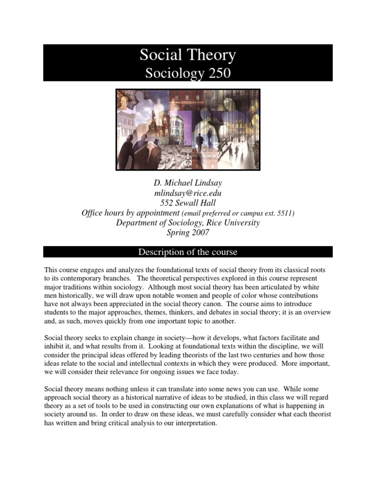 Social Theory | PDF | Social Theory | Sociology