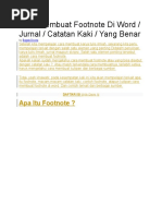 Teknik Pengutipan Karya Tulis Ilmiah (BodyNote, FootNote Dan EndNote) | PDF
