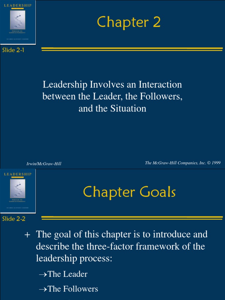 Leadership Involves An Interaction Between The Leader, The Followers ...