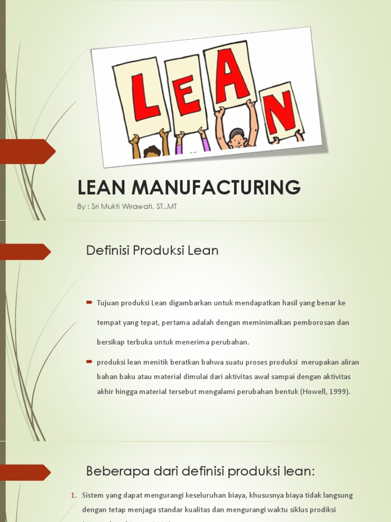 Lean Manufacturing | PDF
