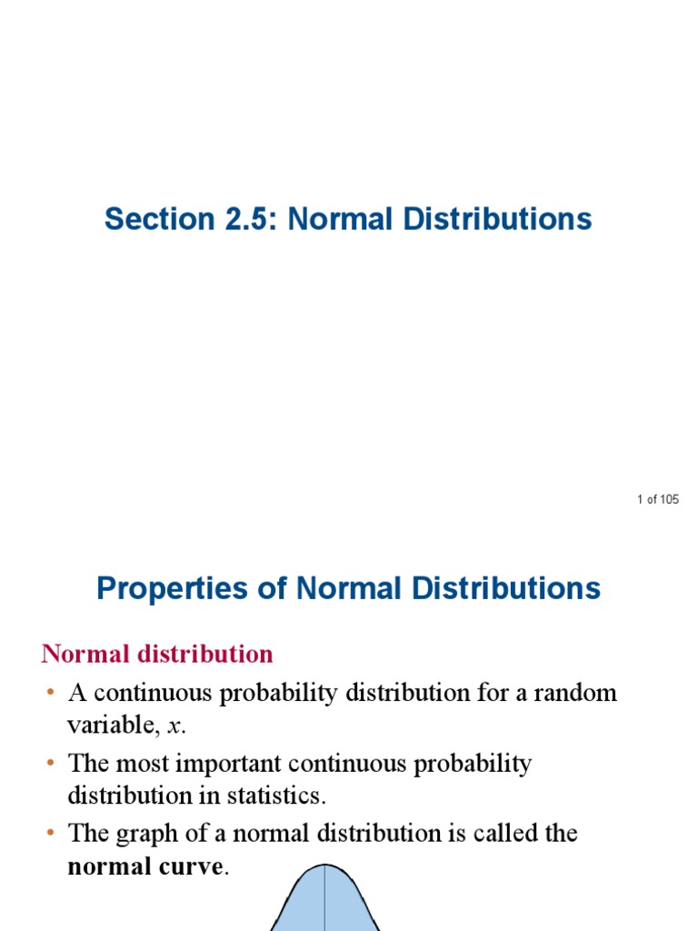 Normal Distribution PP T | PDF | Standard Deviation | Normal Distribution