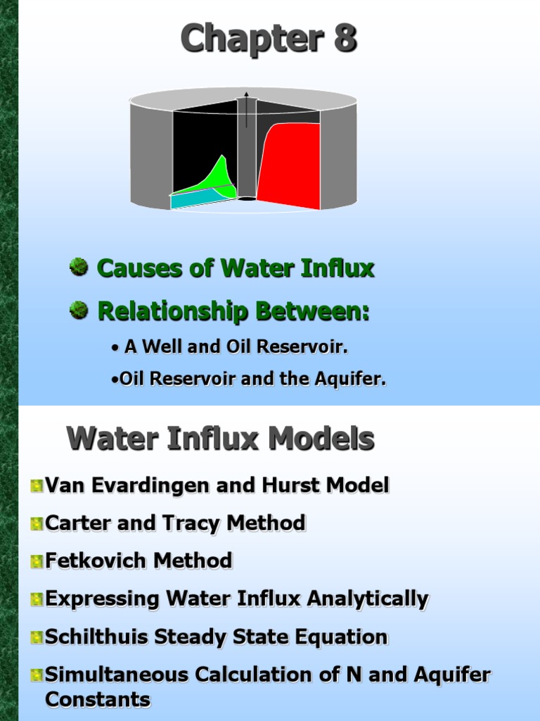 Causes of Water Influx Relationship Between:: - A Well and Oil ...