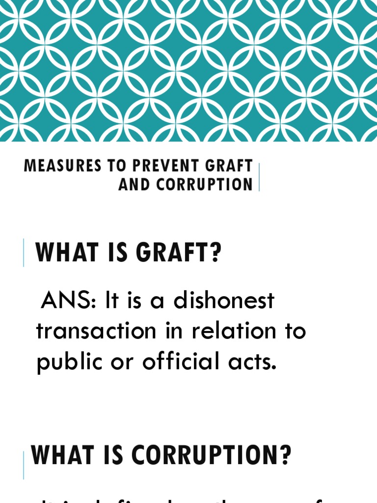 Preventing Graft and Corruption Measures | PDF | Corruption | Political ...