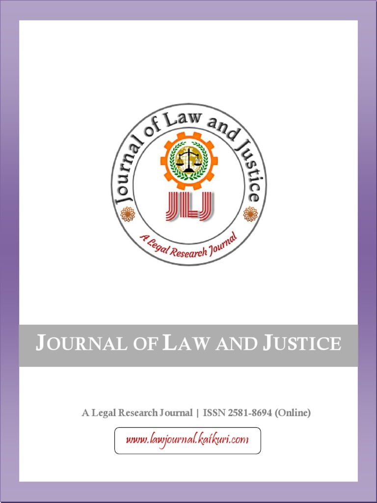 Ournal of Aw and Ustice: A Legal Research Journal - ISSN 2581-8694 ...