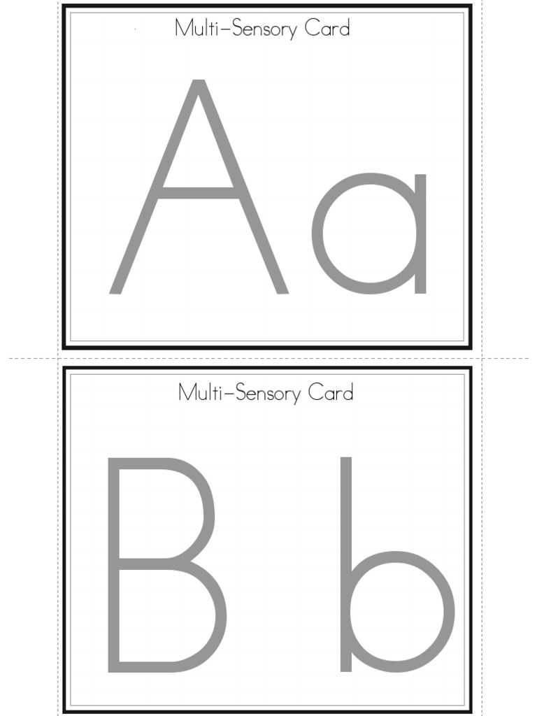 Multi Sensory Letters | PDF | Foreign Language Studies