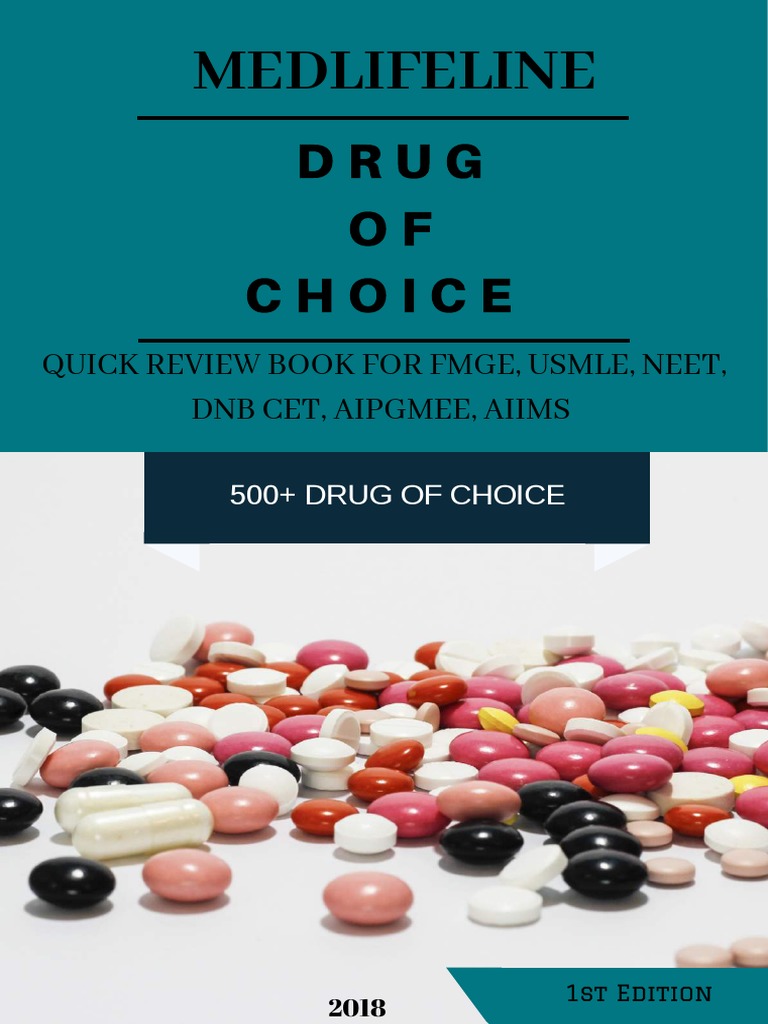 Drug of Choice Quick Review Guide | PDF | Asthma | Clozapine