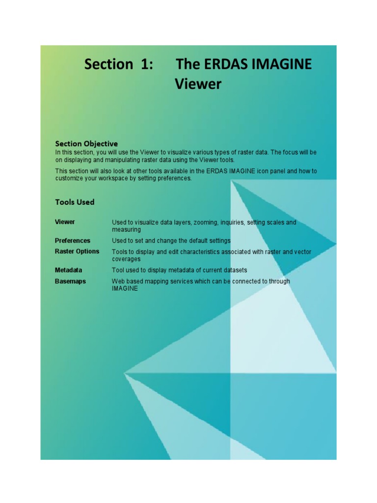 1 - ERDAS IMAGINE Viewer PDF | PDF | Icon (Computing) | Graphical User ...