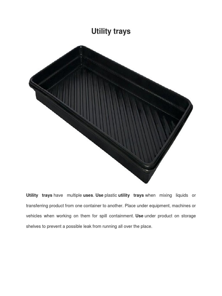 Utility Trays | PDF