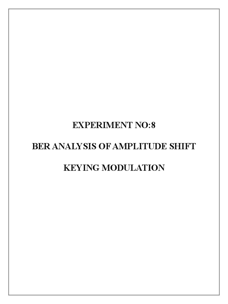 Ber-Ask 8 | PDF | Modulation | Signal To Noise Ratio