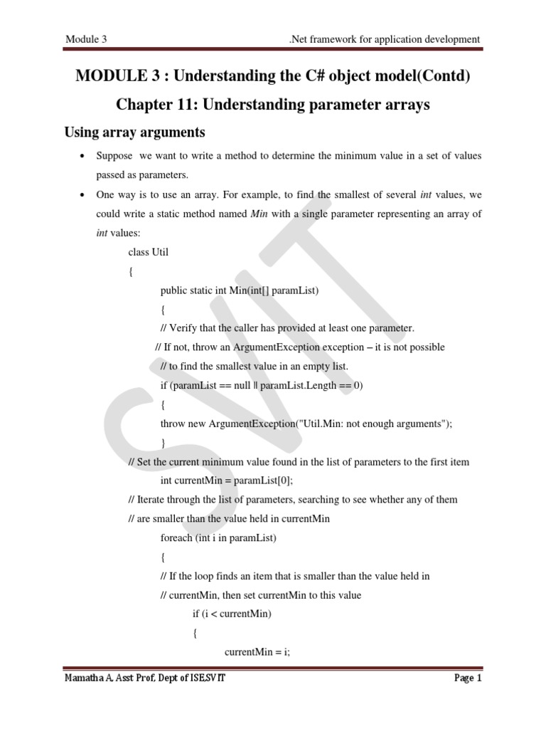 Mod 3 Dotnet Notes Pdf Class Computer Programming Inheritance