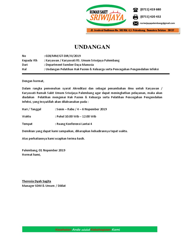 Memo Internal - Undangan Pelatihan HPK & Ppi | PDF