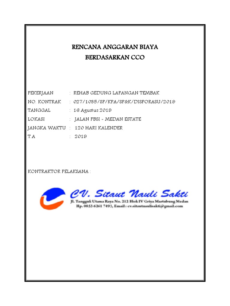 Cover Rab Cco | PDF | Bisnis