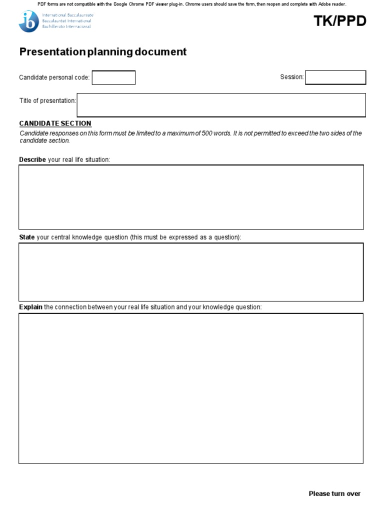 TK/PPD: Presentation Planning Document | PDF