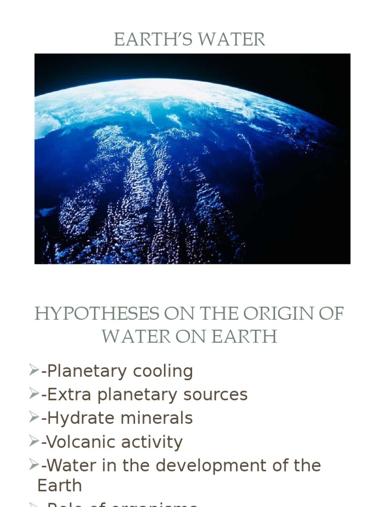 Earths Water | PDF | Oceans | Arctic Ocean