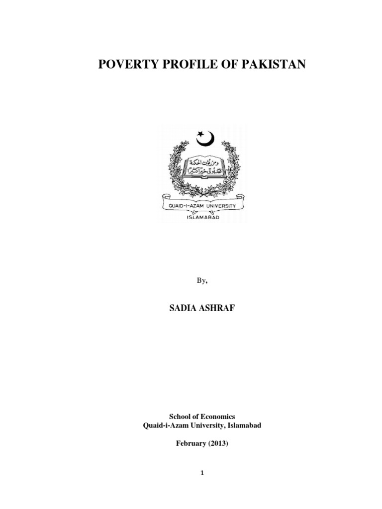 Poverty of Pakistan | PDF | Poverty Threshold | Basic Needs