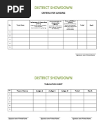 Dance Score Sheet | PDF